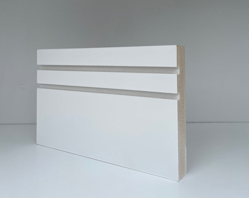 Square Double Groove - Primed MDF Skirting/Architrave – AX National ...
