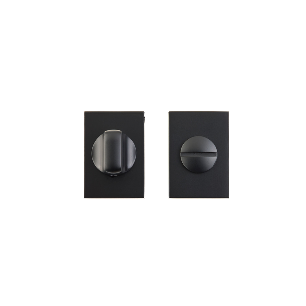 Slim Thumb-Turn Lock Rectangle Matt Black Finish – AX National - Doors ...