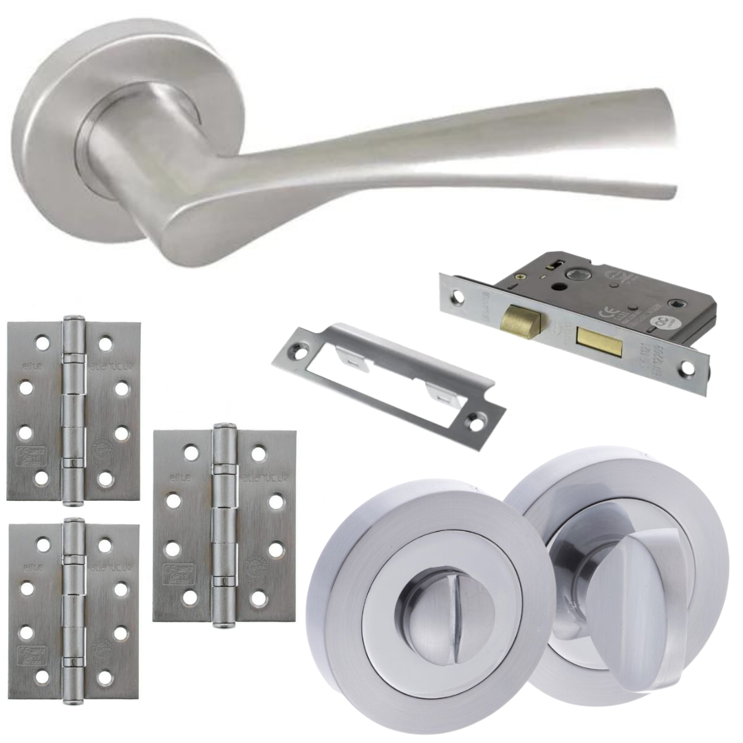 CH900 Handle Pack - Satin Chrome - Bathroom Lock – AX National - Doors ...