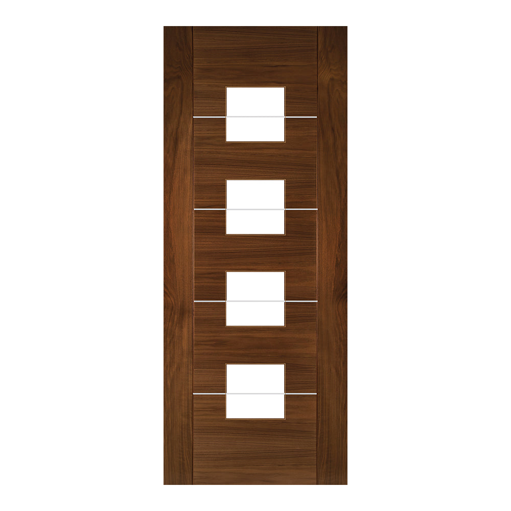 Valencia Glazed Pre-finished Walnut Doors – AX National - Doors Online